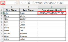 [Solved] CONCATENATE Function in Excel Not Working - Excel Insider