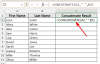 [Solved] CONCATENATE Function in Excel Not Working - Excel Insider