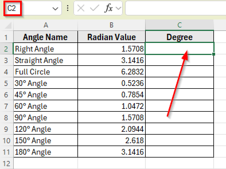 How to Convert Radians to Degrees in Excel (3 Easy Methods) - Excel Insider