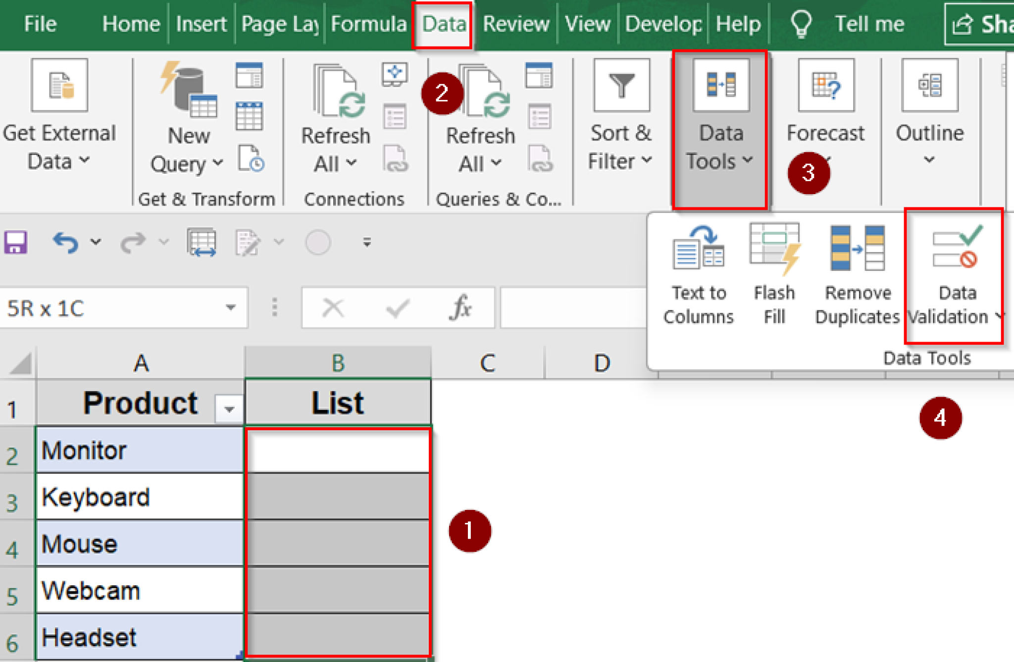 How to Create a Drop-Down List from a Table in Excel - Excel Insider