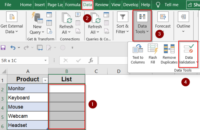 How to Create a Drop-Down List from a Table in Excel - Excel Insider