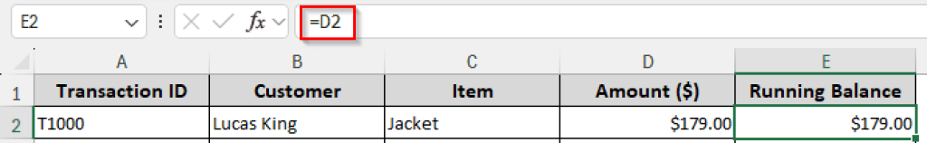 How to Calculate Running Balance in Excel (8 Suitable Examples) - Excel Insider