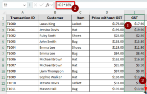 How to Calculate GST in Excel (with 2 Examples & Simple Steps) - Excel ...