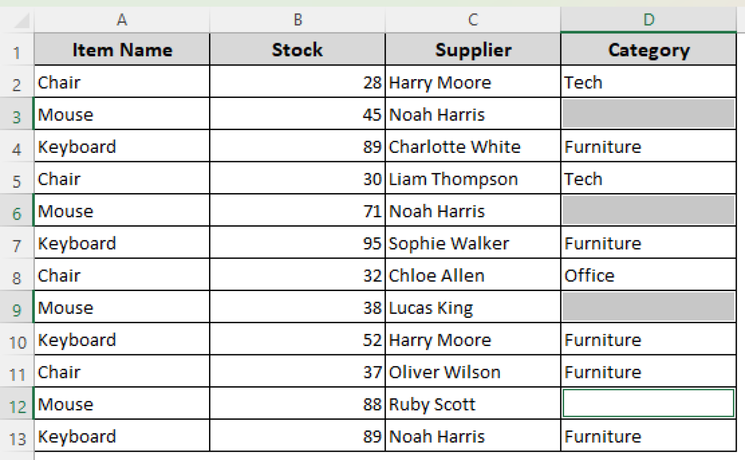 How to Delete Blank Cells in Excel and Shift Data Up - Excel Insider