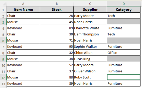How To Delete Blank Cells In Excel And Shift Data Up Excel Insider