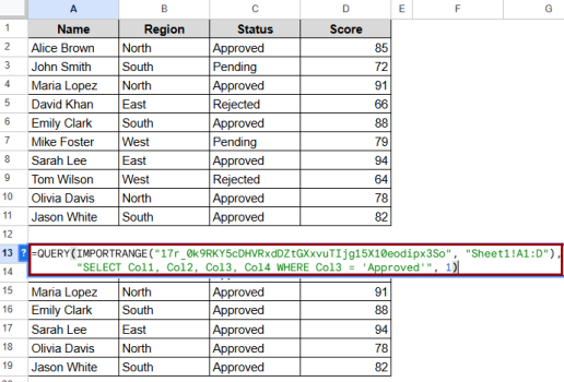 How to Use IMPORTRANGE in Google Sheets with Conditions - Excel Insider