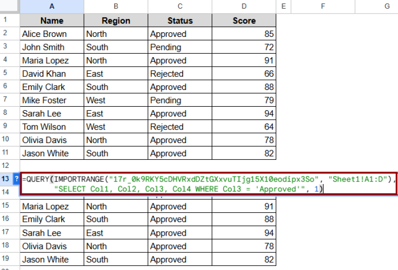 How to Use IMPORTRANGE in Google Sheets with Conditions - Excel Insider