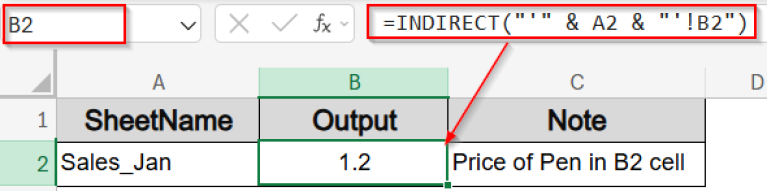 Excel INDIRECT Function to Reference Different Sheets - Excel Insider