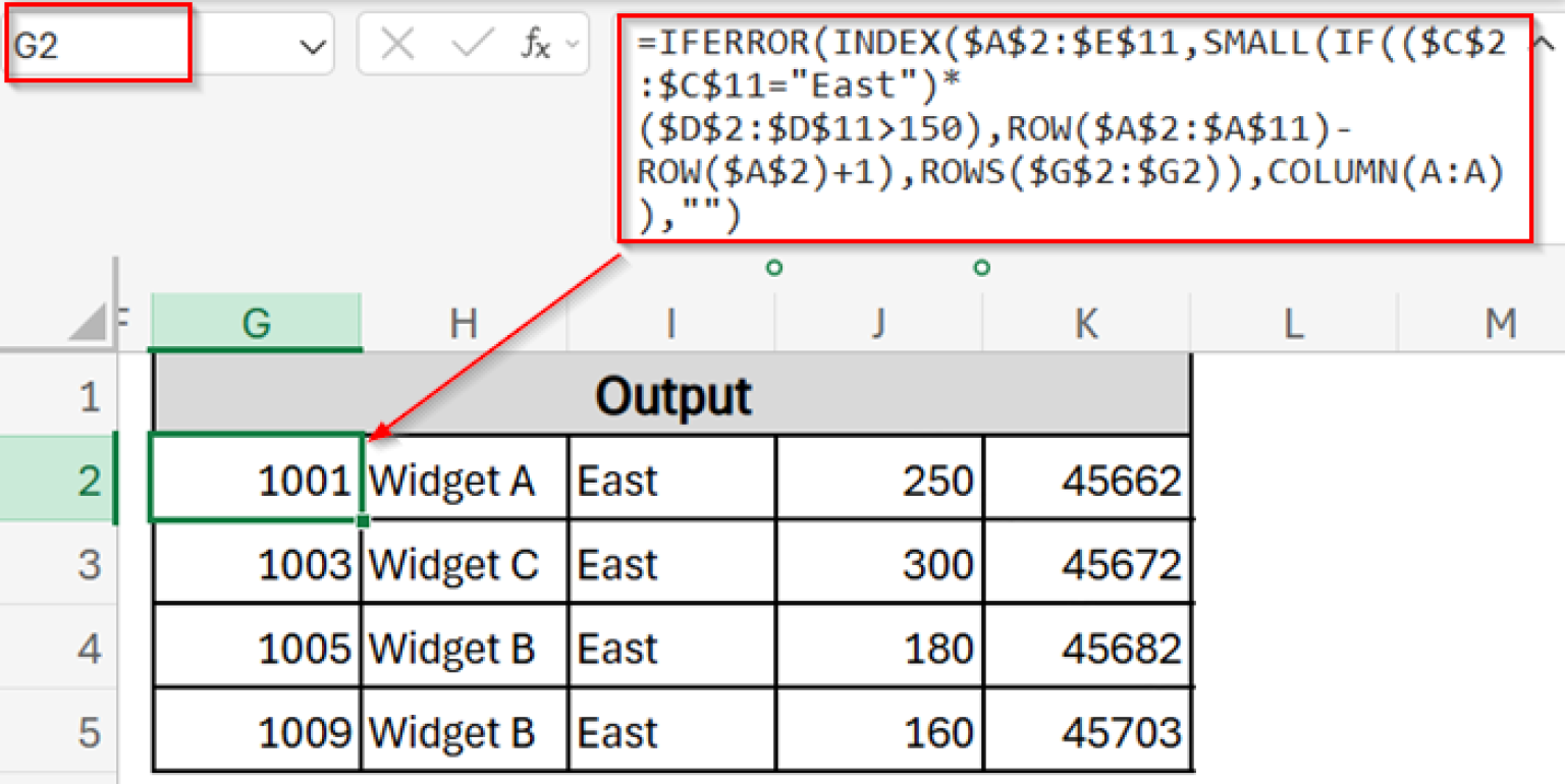 How to Return All Rows That Match Criteria in Excel - Excel Insider