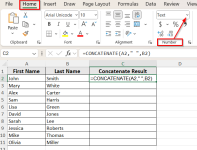 [Solved] CONCATENATE Function in Excel Not Working - Excel Insider
