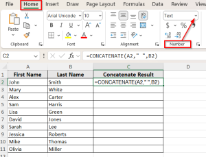 [Solved] CONCATENATE Function in Excel Not Working - Excel Insider