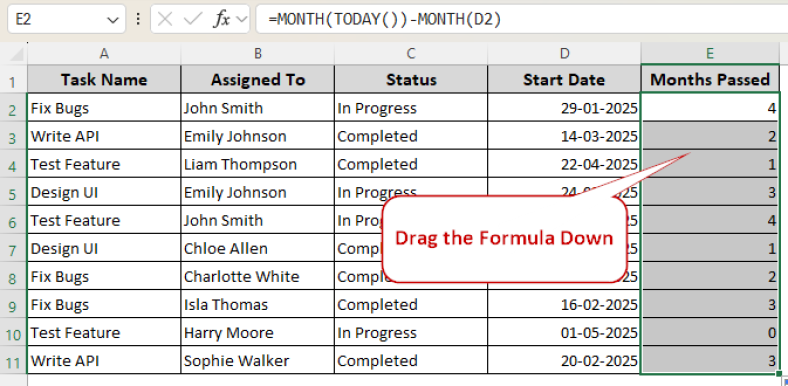 Excel Formula to Count Months from Date to Today - Excel Insider