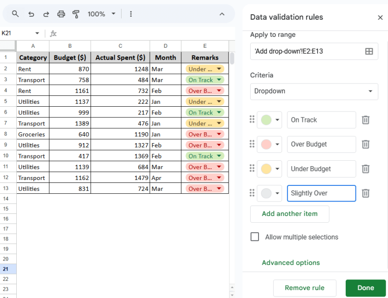 How To Edit a Drop-Down List In Google Sheets - Excel Insider