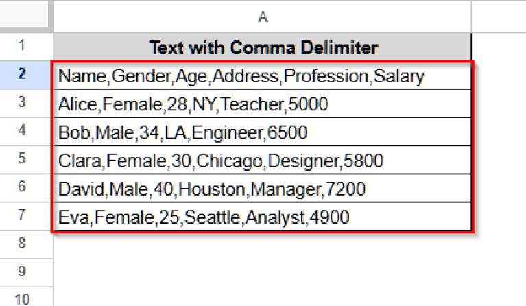 How to Split Text to Rows in Google Sheets (2 Useful Formulas) - Excel Insider