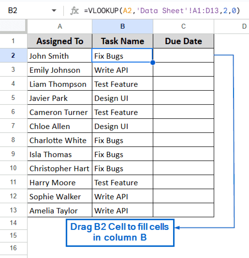 How to Use VLOOKUP from Another Sheet in Google Sheets - Excel Insider