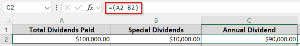 How To Calculate Dividend Per Share in Excel (3 Simple Ways) - Excel ...