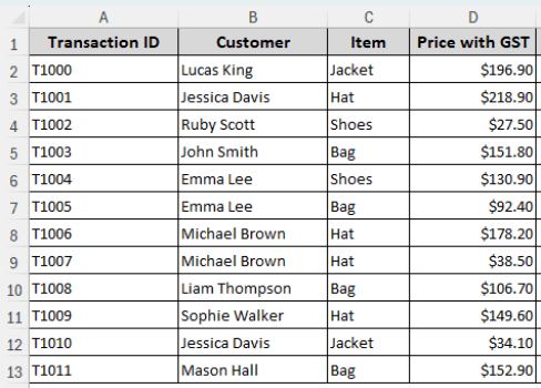 How to Calculate GST in Excel (with 2 Examples & Simple Steps) - Excel ...