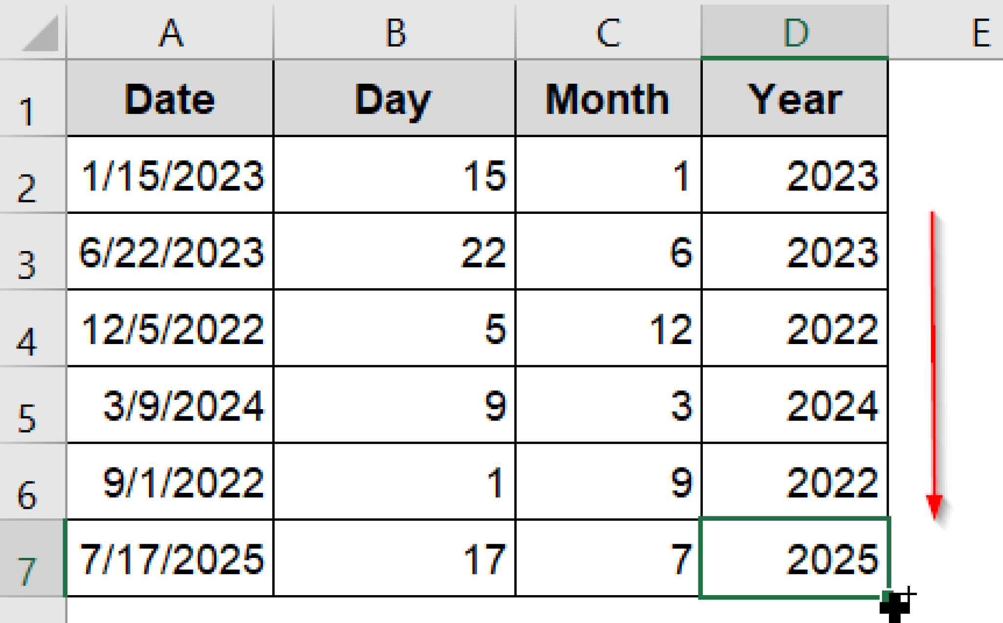 How to Separate Date in Excel Using Formula (3 Suitable Methods ...