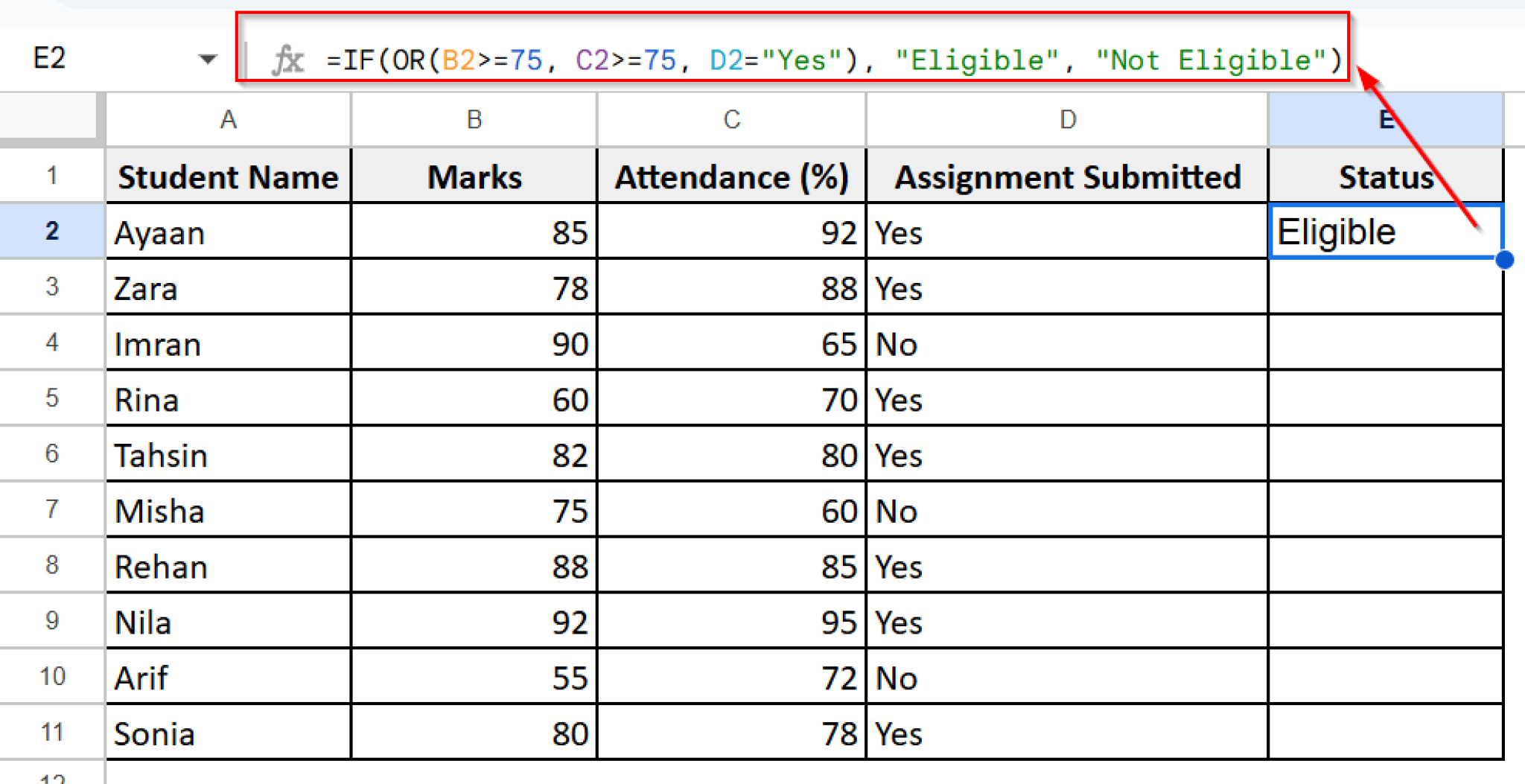 How to Use IF Formula in Google Sheets with Multiple Conditions - Excel Insider