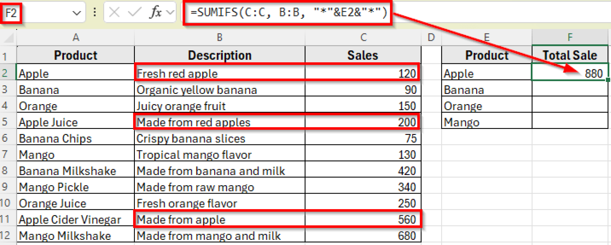 How to Sum in Excel If Cell Contains Text in Another Cell - Excel Insider