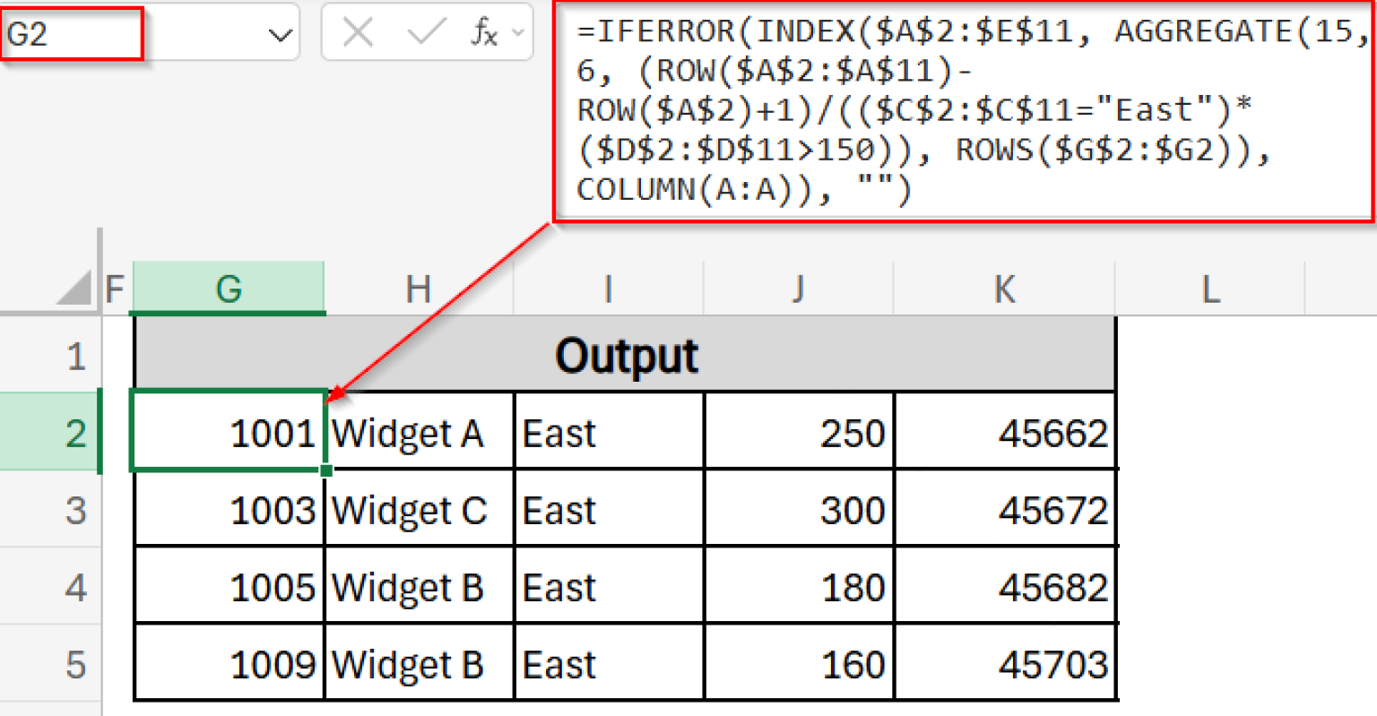 How to Return All Rows That Match Criteria in Excel - Excel Insider