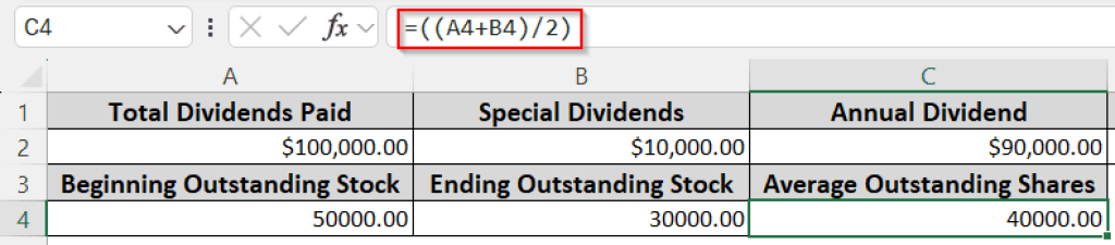 How To Calculate Dividend Per Share in Excel (3 Simple Ways) - Excel Insider