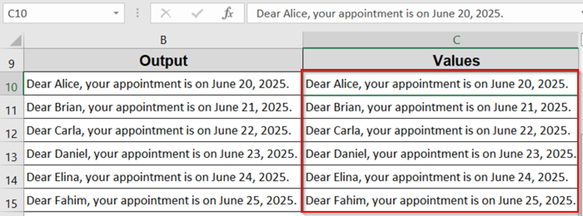 How To Mail Merge Without Microsoft Word In Excel Excel Insider