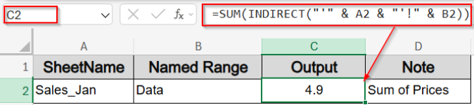 Excel INDIRECT Function to Reference Different Sheets - Excel Insider