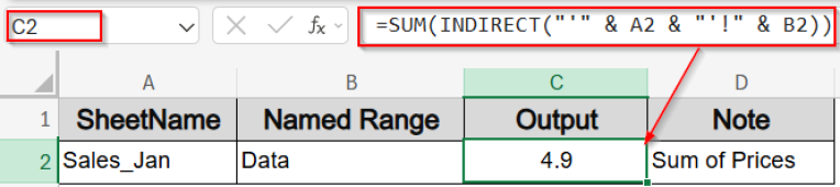 Excel INDIRECT Function to Reference Different Sheets - Excel Insider