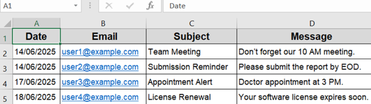 How To Automatically Send Email Based On Date From Excel Excel Insider