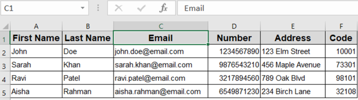 How to Create a Mailing List in Excel (with Easy Steps) - Excel Insider