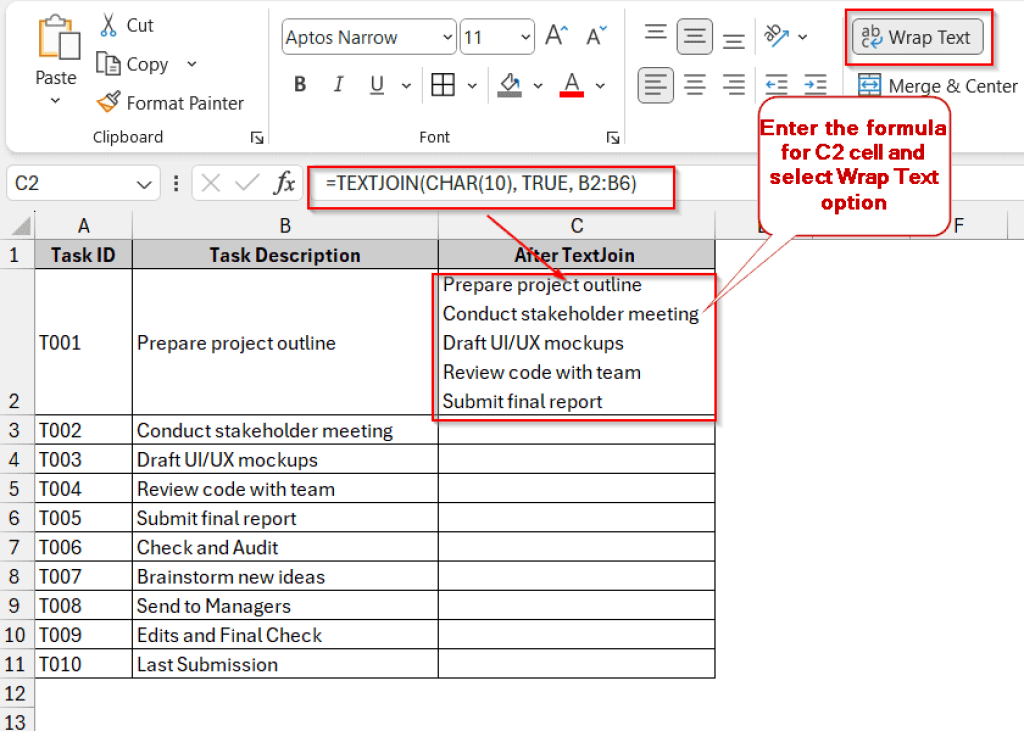 How to Merge Cells Vertically Without Losing Data in Excel - Excel Insider