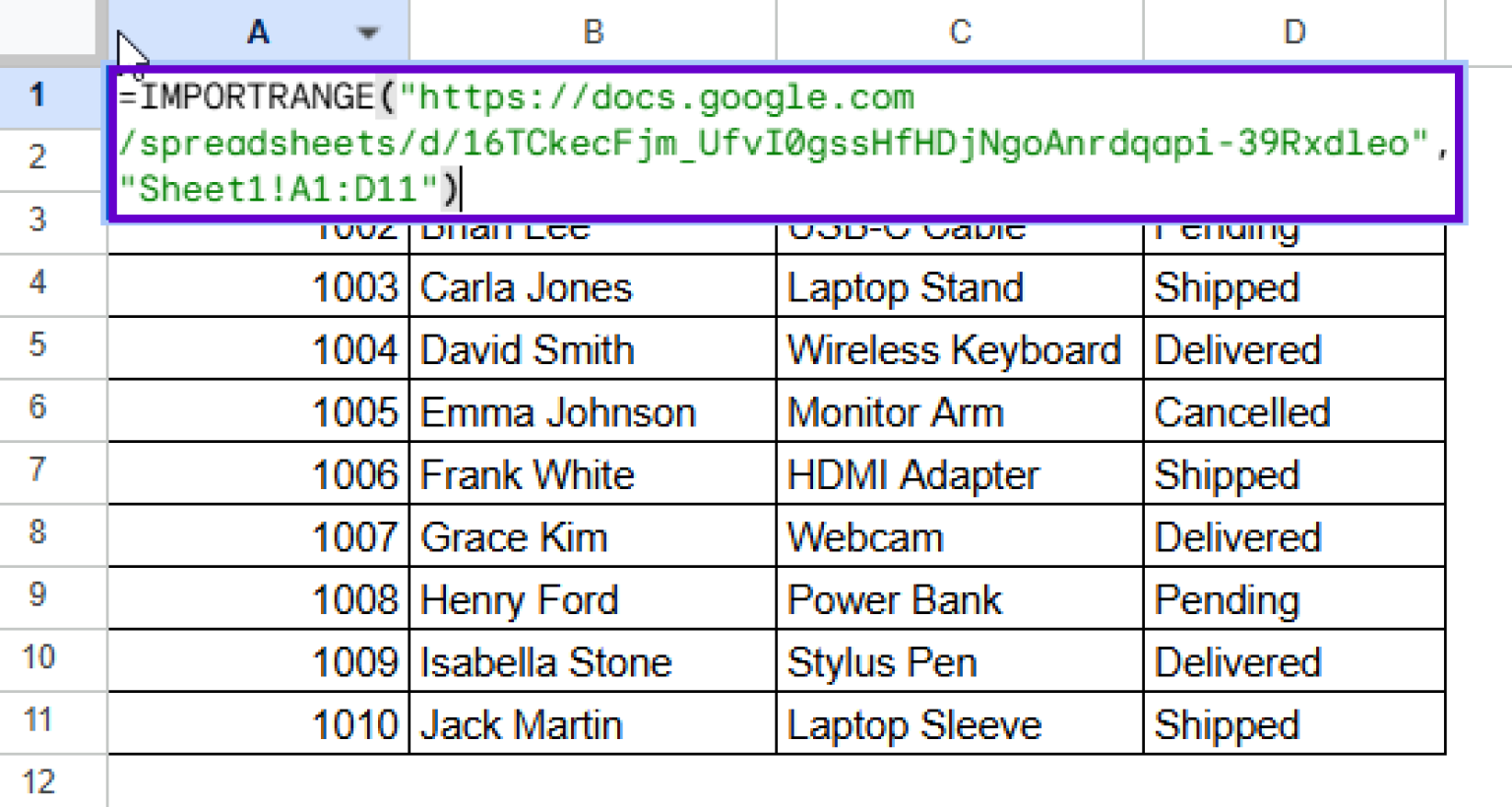 Automatically Copy Data from Another Worksheet in Google Sheets - Excel ...