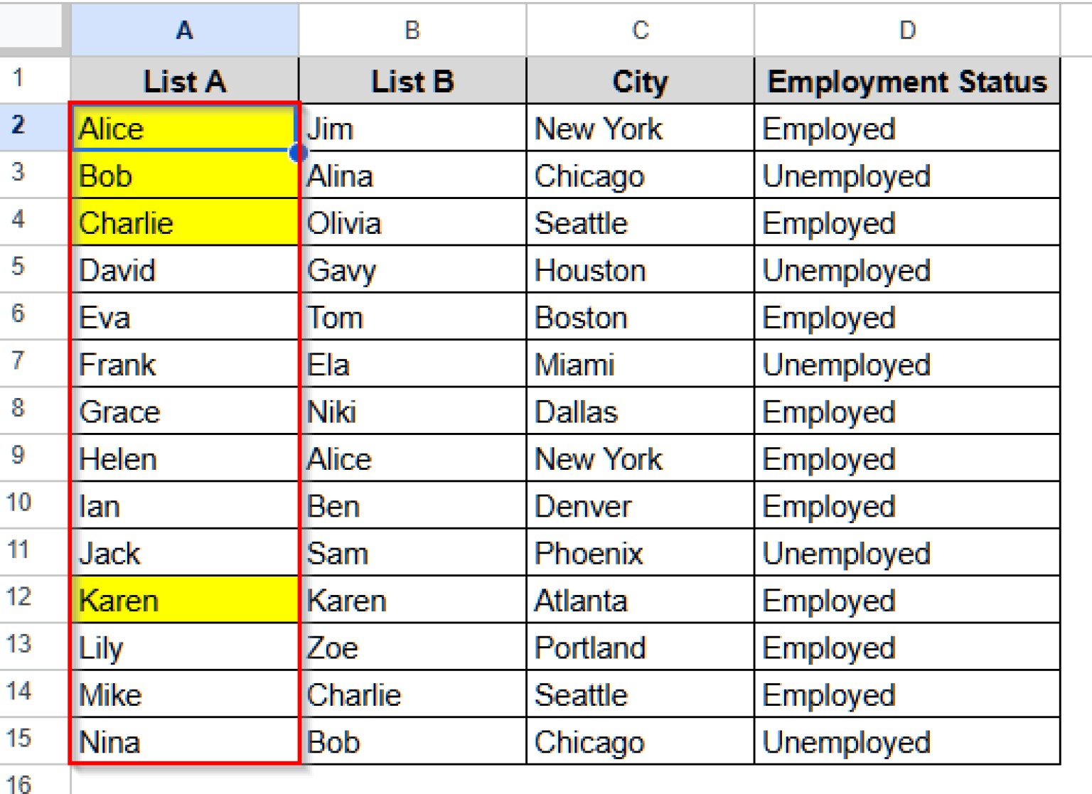 How to Find Duplicates in Two Columns in Google Sheets - Excel Insider