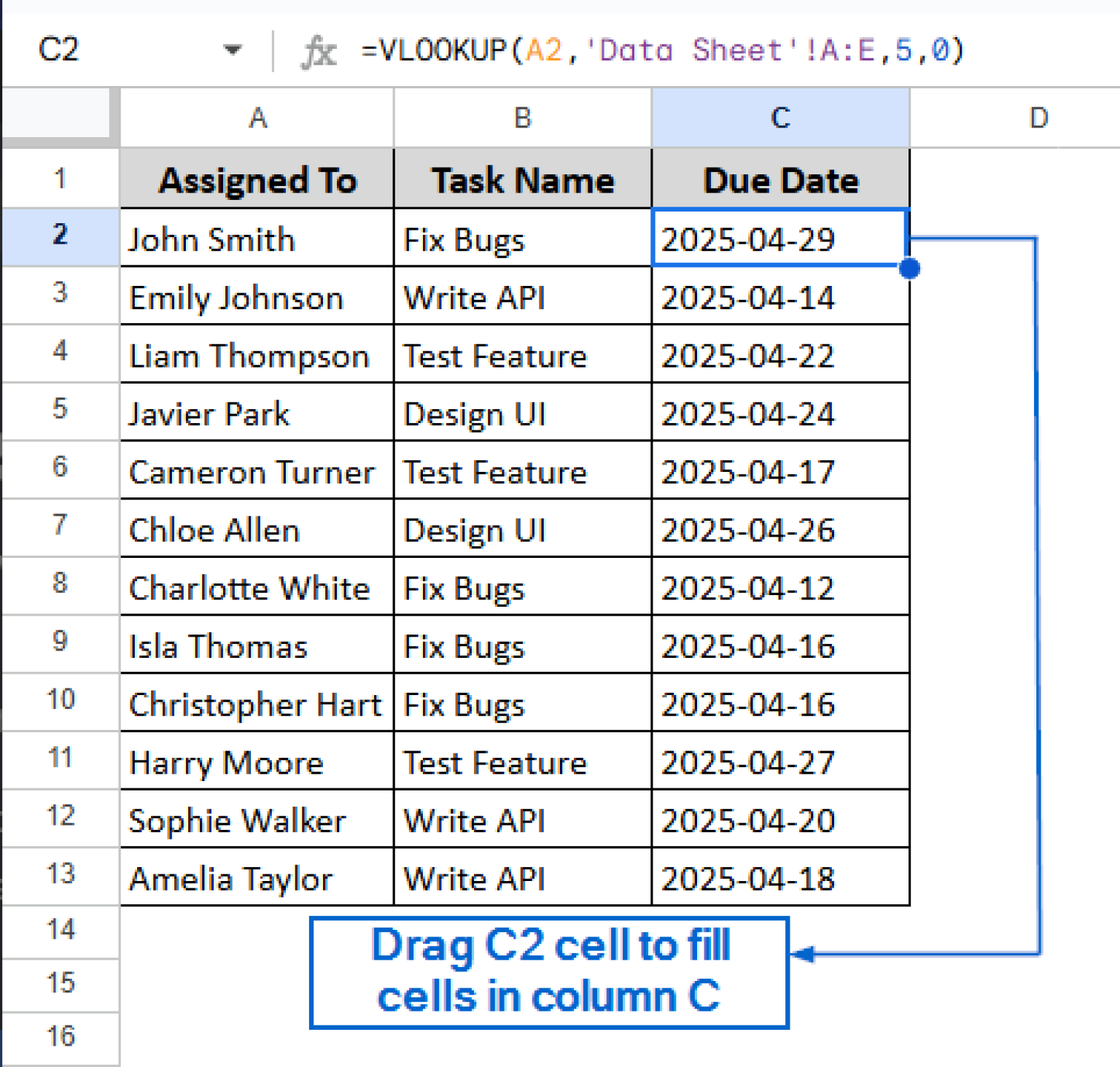 How to Use VLOOKUP from Another Sheet in Google Sheets - Excel Insider