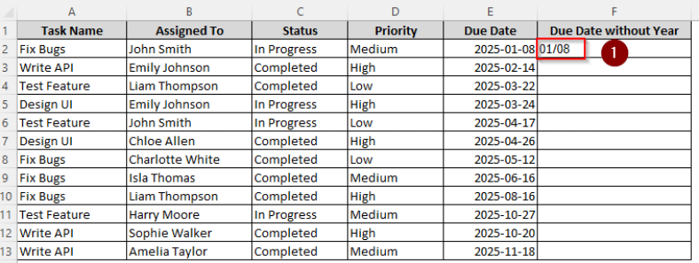 How to Remove Year from Date in Excel (7 Effective Ways) - Excel Insider