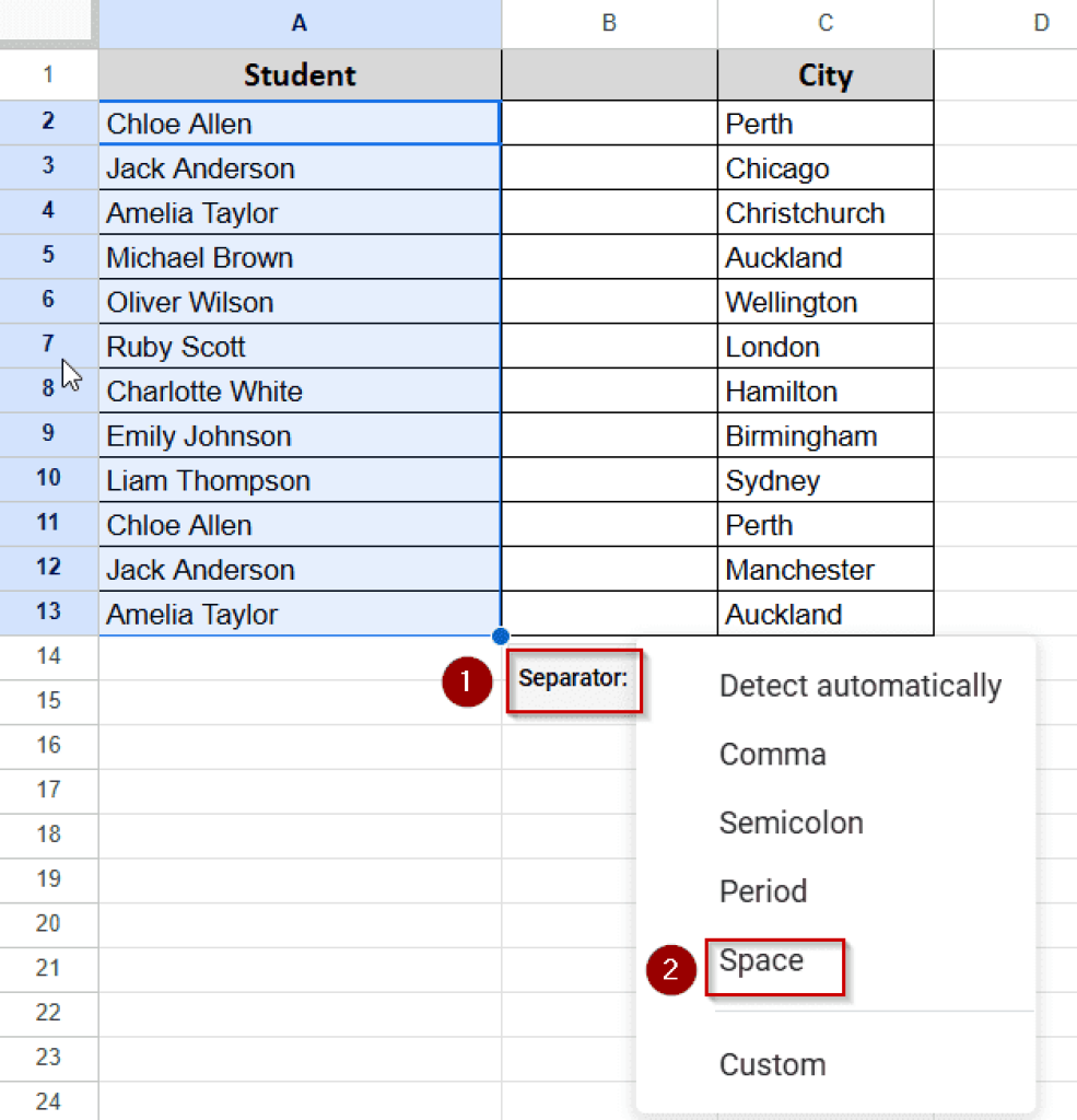 How to Split a Cell Horizontally In Google Sheets (5 Useful Methods) - Excel Insider