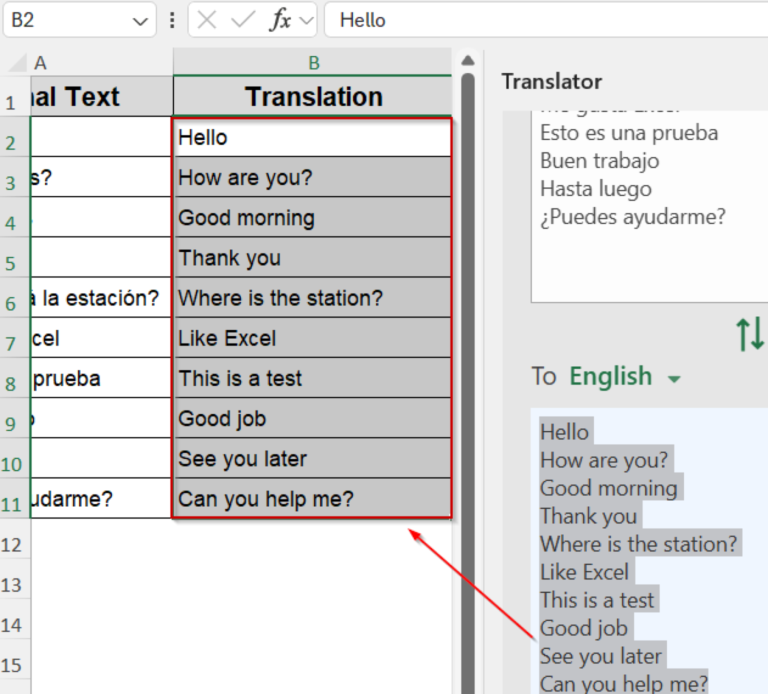 How to Translate Multiple Cells in Excel (4 Effective Ways) - Excel Insider