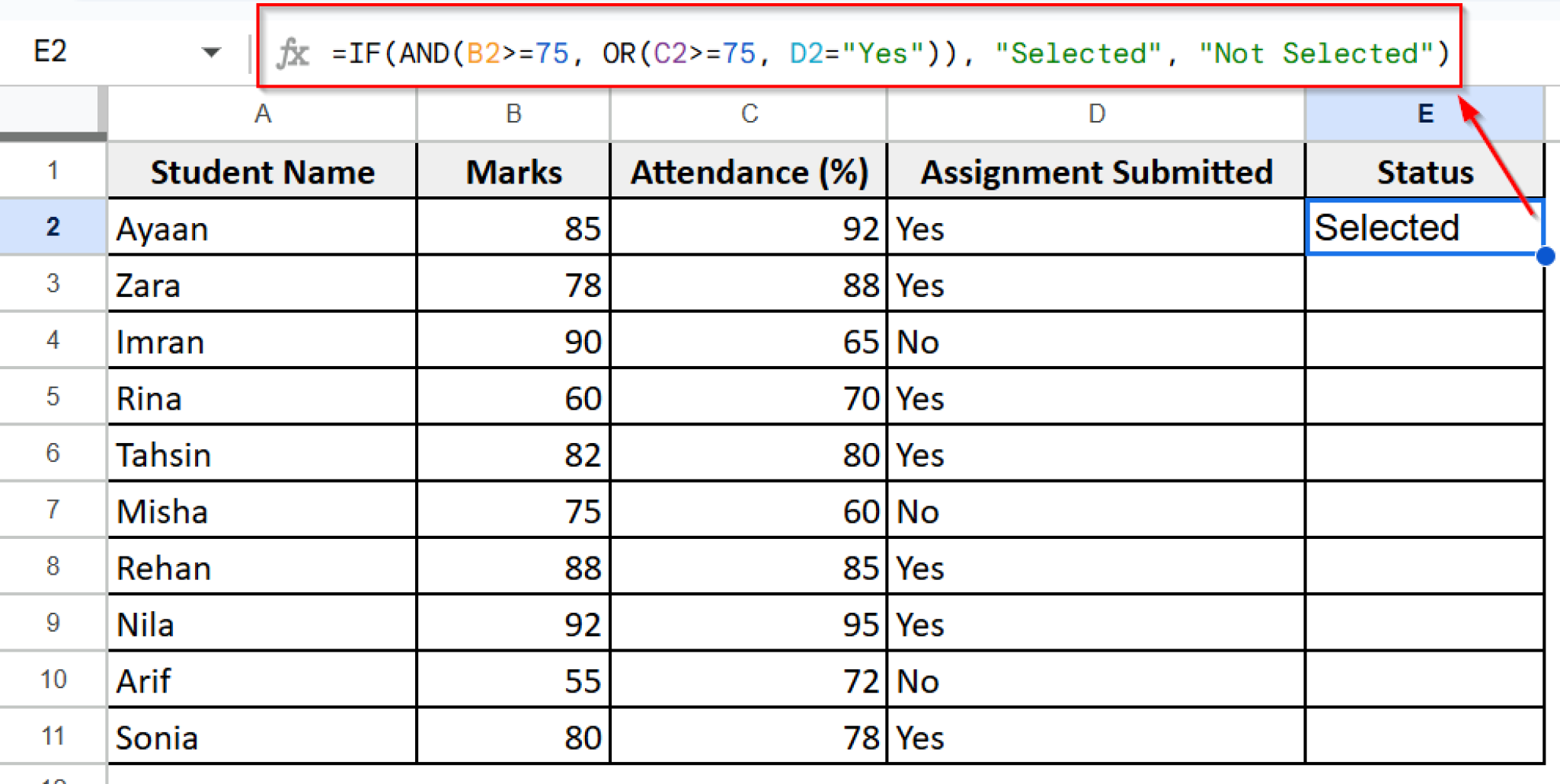 How to Use IF Formula in Google Sheets with Multiple Conditions - Excel Insider