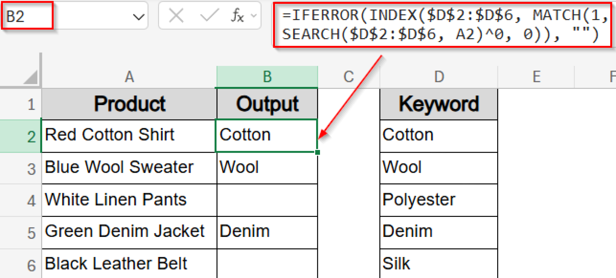 How to Check If a Cell Contains Text from a List in Excel - Excel Insider