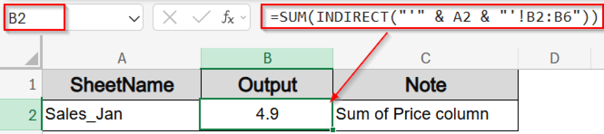 Excel INDIRECT Function to Reference Different Sheets - Excel Insider