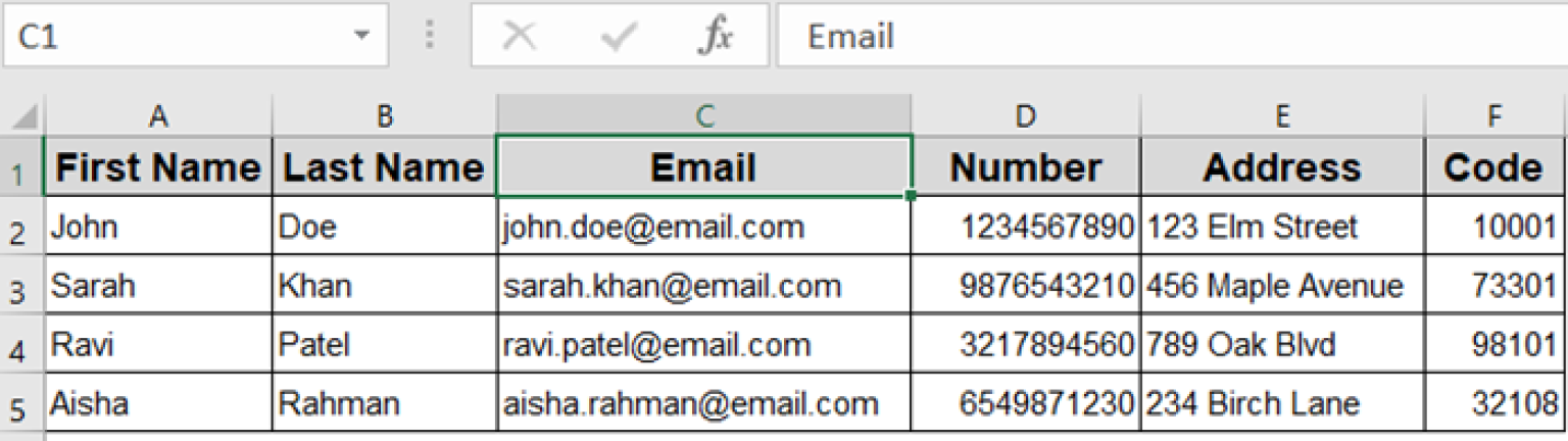 How to Create a Mailing List in Excel (with Easy Steps) - Excel Insider
