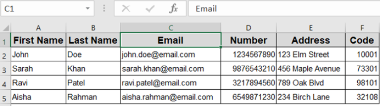 How to Create a Mailing List in Excel (with Easy Steps) - Excel Insider
