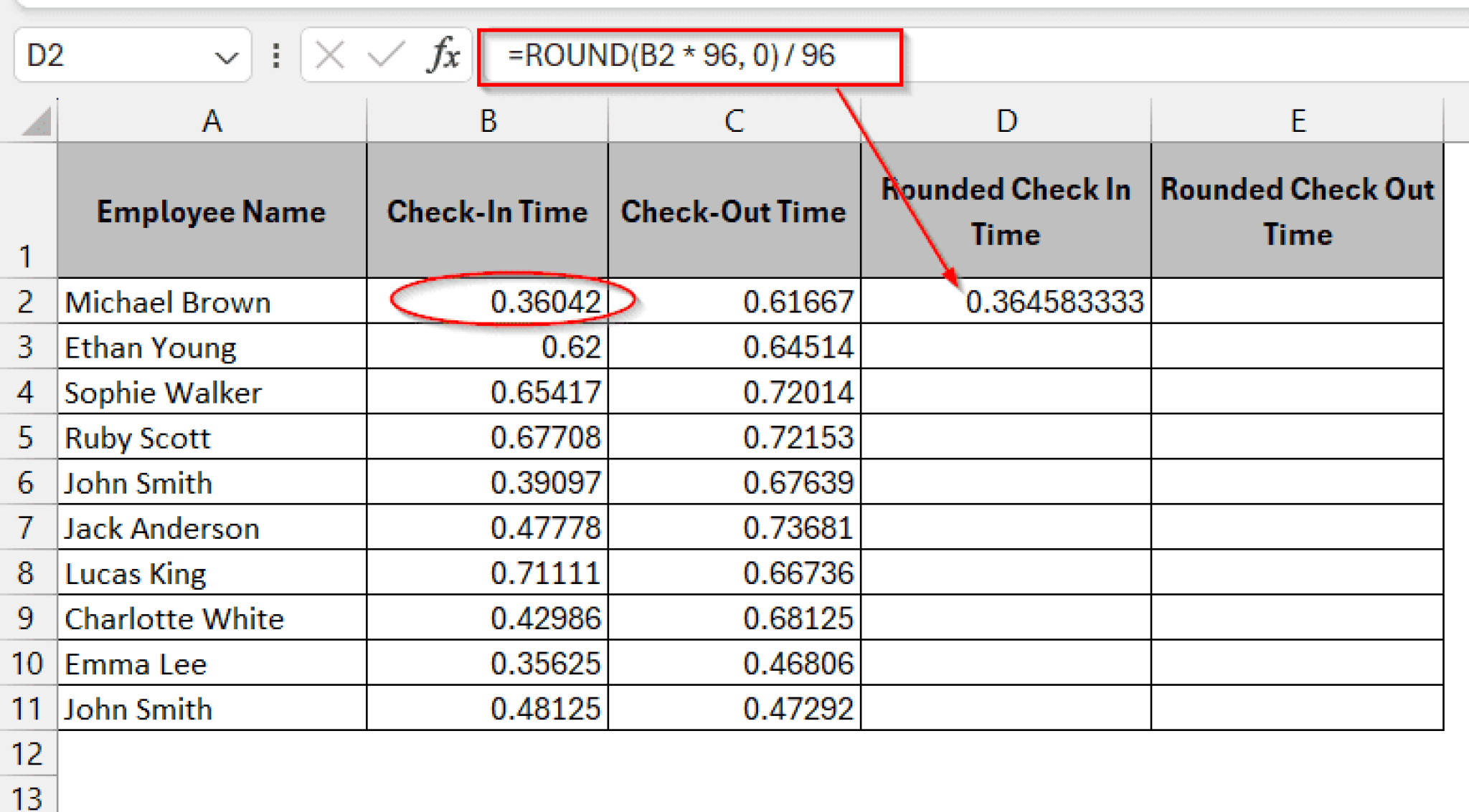 How to Round Time to Nearest 15 Minutes in Excel - Excel Insider