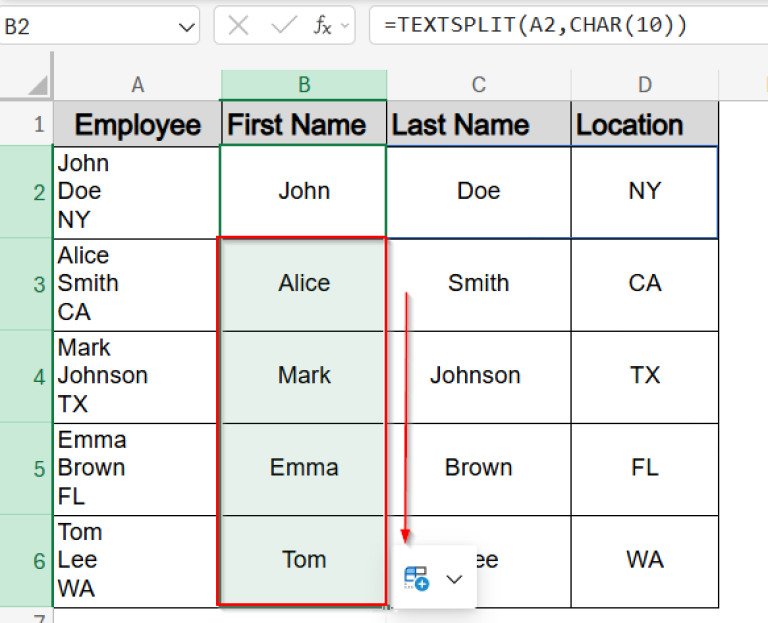 How To Convert Text To Columns With Line Break In Excel Excel Insider