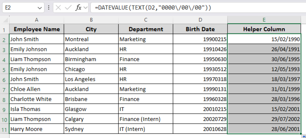 How to Convert 8 Digit Number to Date in Excel (6 Different Cases) - Excel Insider