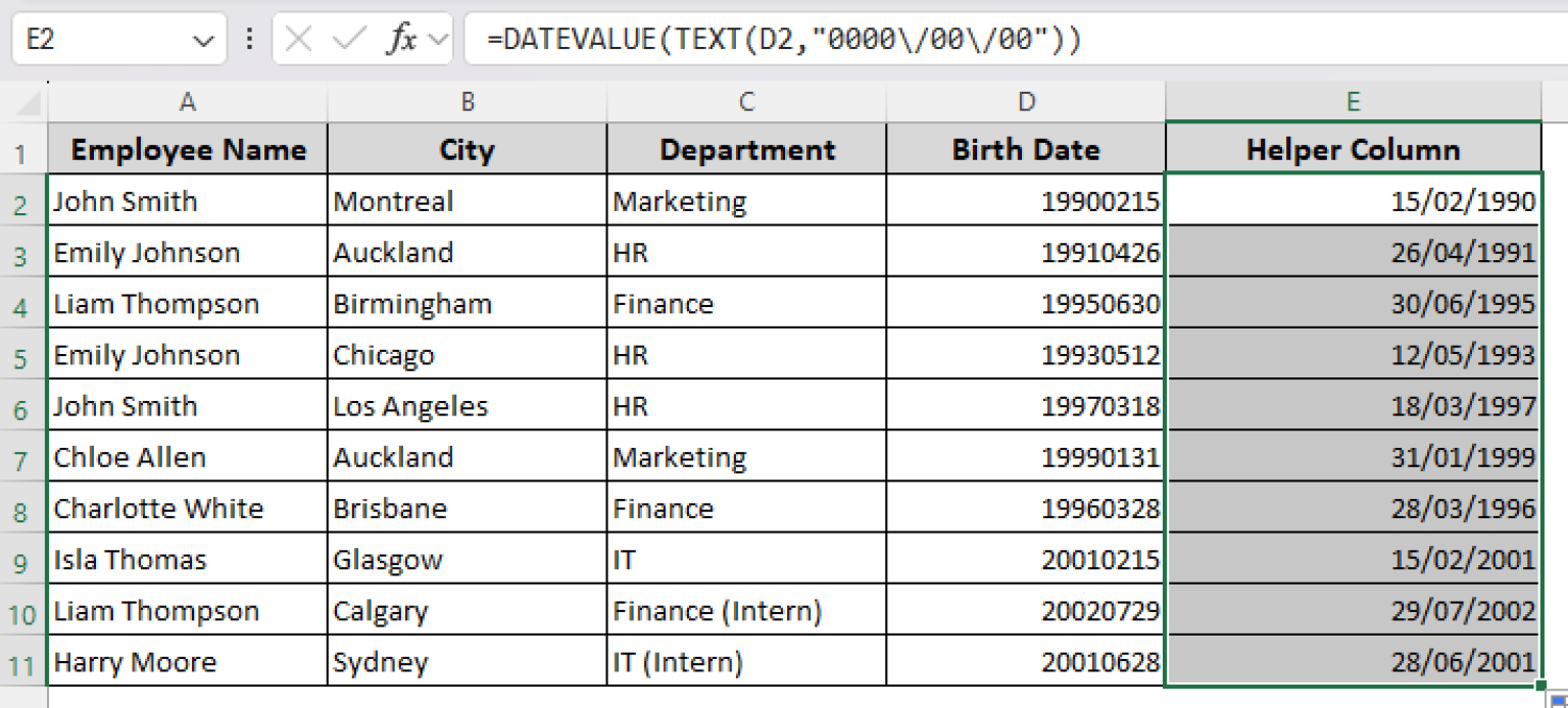 How to Convert 8 Digit Number to Date in Excel (6 Different Cases) - Excel Insider