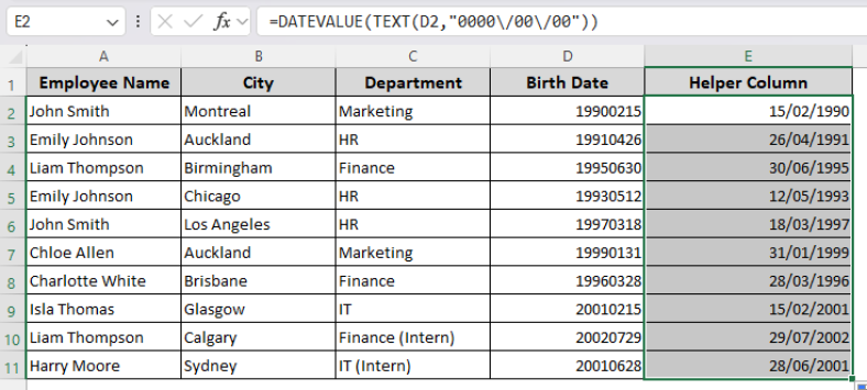 How to Convert 8 Digit Number to Date in Excel (6 Different Cases) - Excel Insider