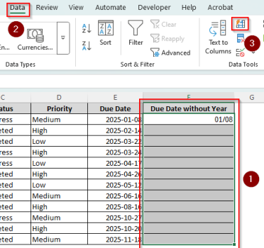 How to Remove Year from Date in Excel (7 Effective Ways) - Excel Insider