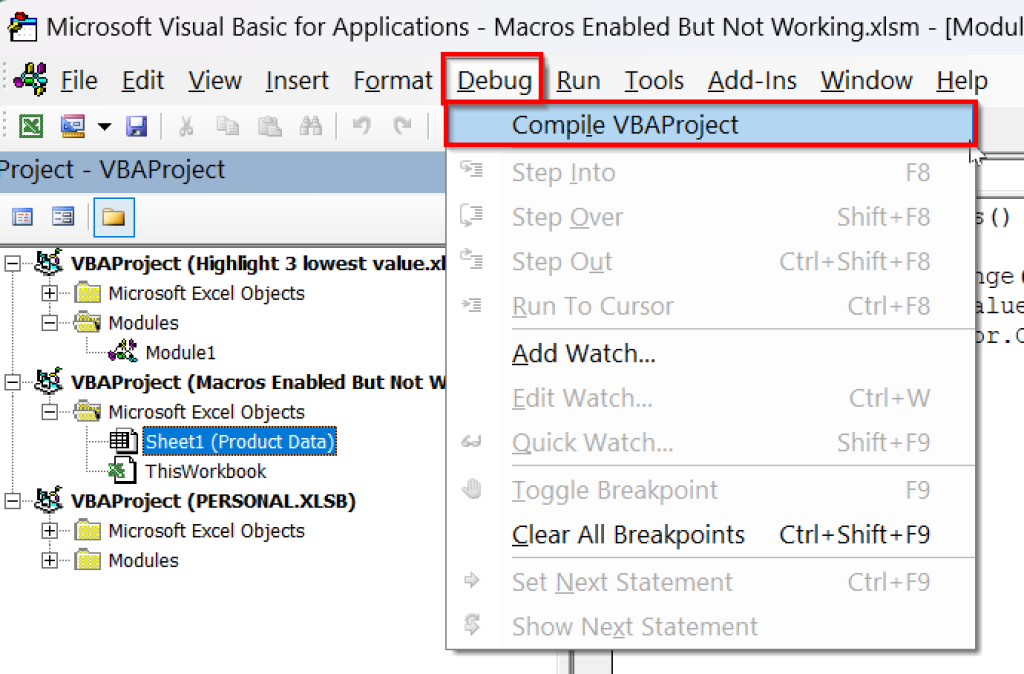 [Fixed] Macros Enabled But Not Working (8 Probable Solutions) - Excel Insider